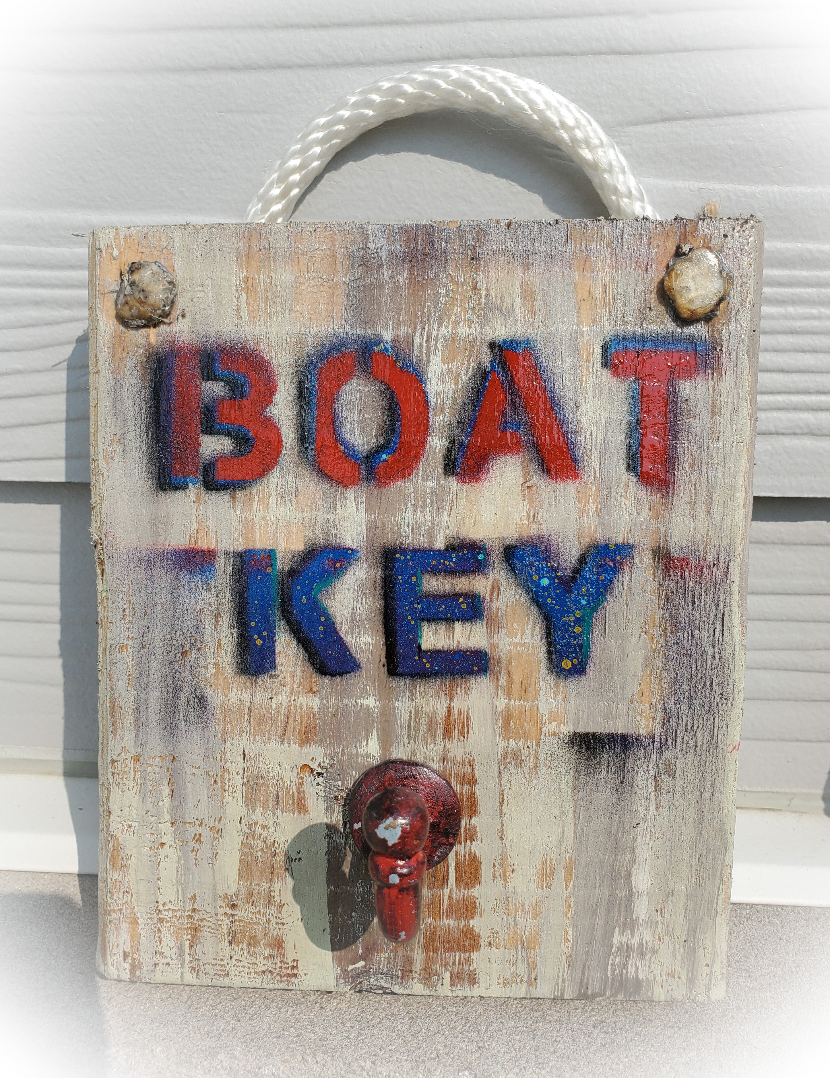 "BOAT KEY" Sign and Key Holder – Turfwave Lake Gear